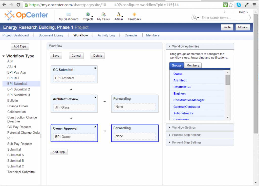 Construction Project Management Software Opcenter